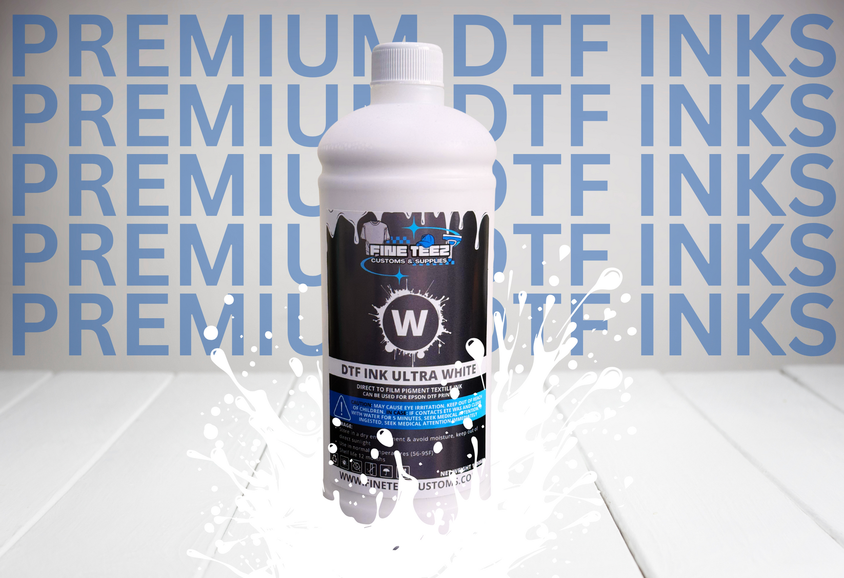 Ultra White DTF Ink – Fine Teez Customs & Supplies LLC