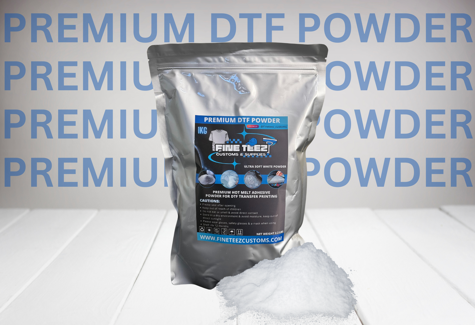 Premium DTF Powder – Fine Teez Customs & Supplies LLC